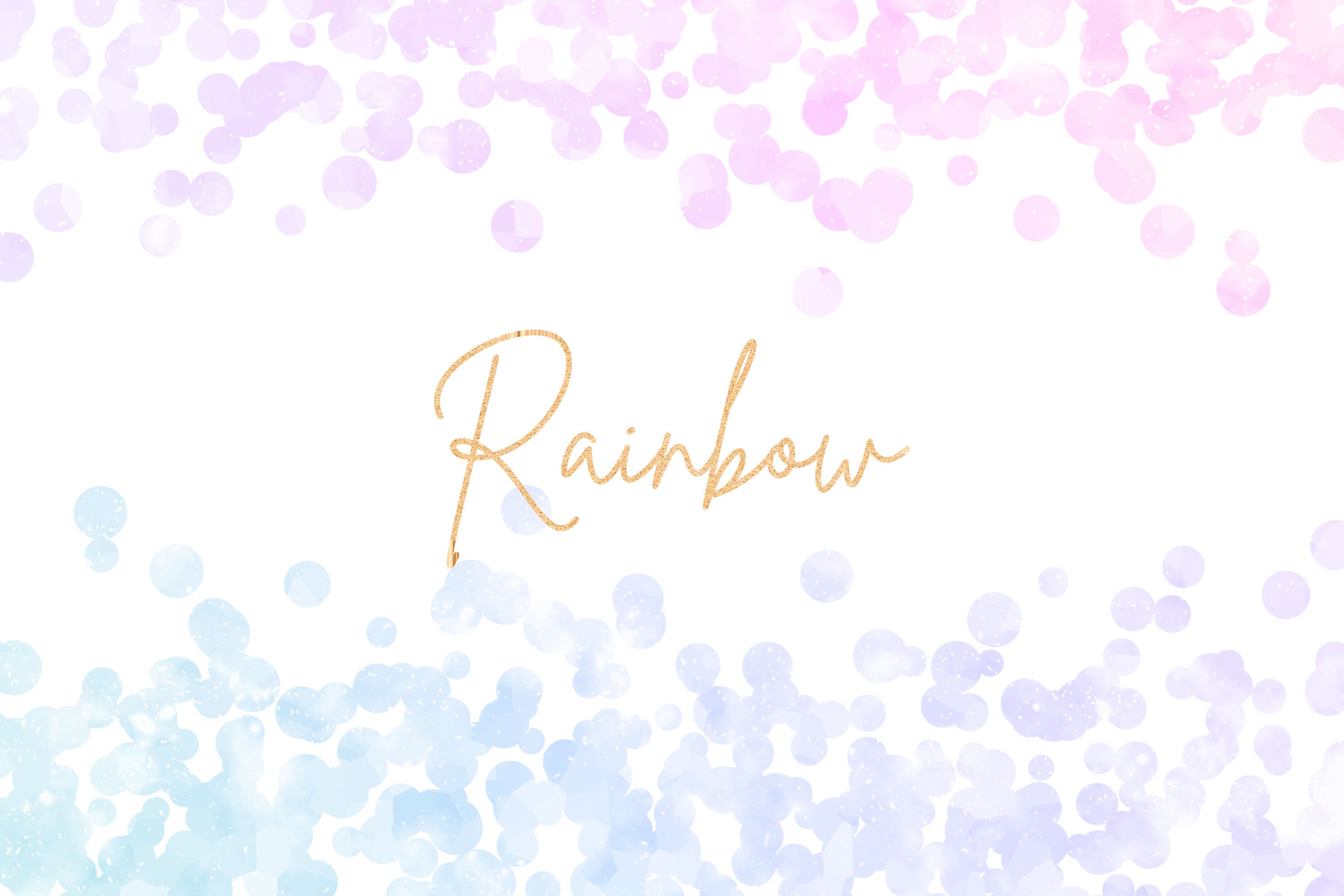 Watercolor Rainbow Border Clipart, Pastel Frame Overlay, Unicorn Cloud ...