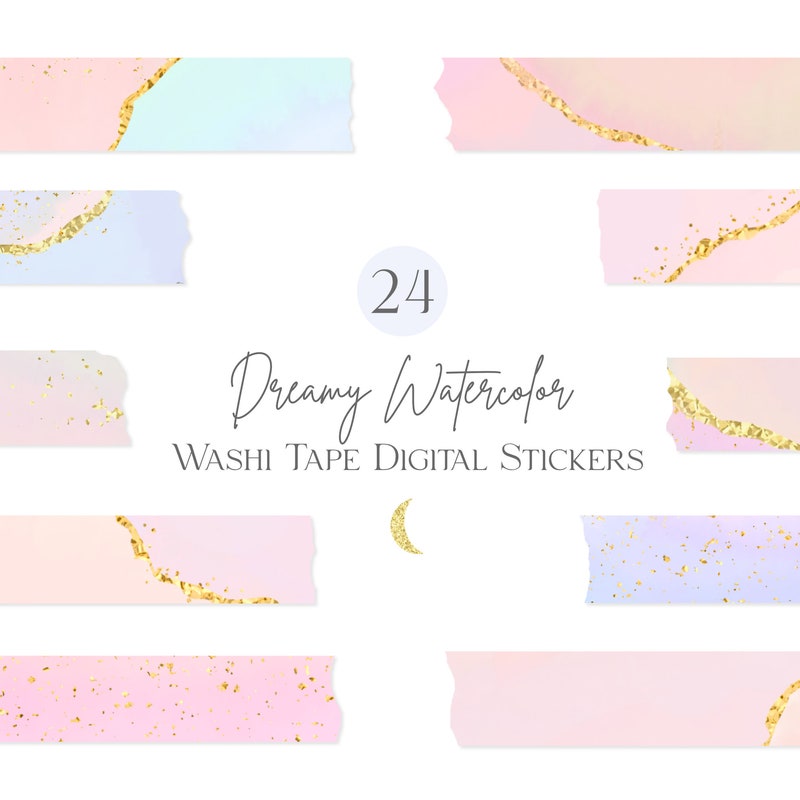 Watercolor Washi - Etsy