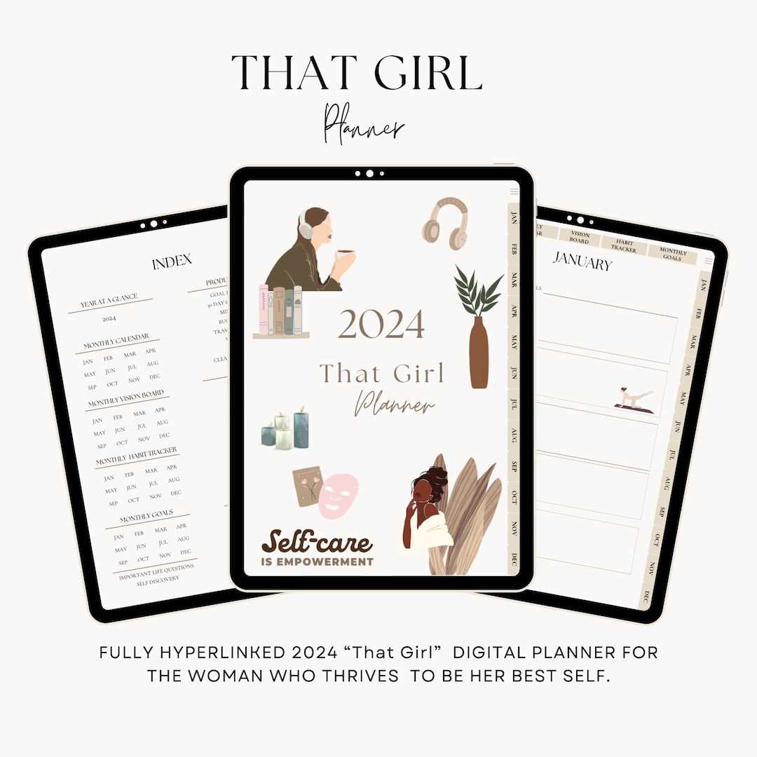 That Girl Digital Planner 2024: the ULTIMATE Life Organizer With Meal ...