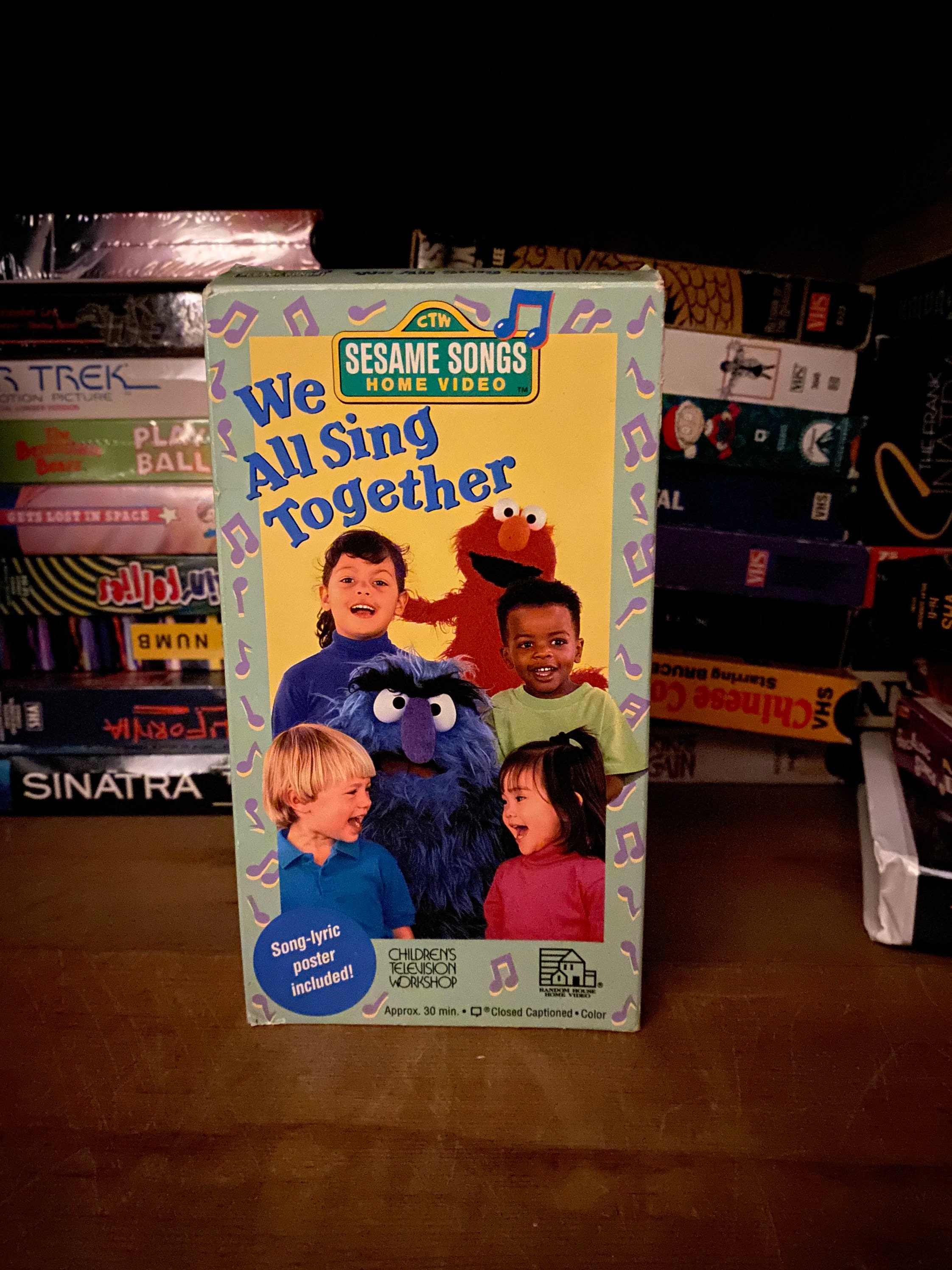 Sesame Street We All Sing Together VHS - Etsy Singapore