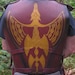 Handcrafted Leather Brown/red Breastplate Armour, Dragon Design, Role ...