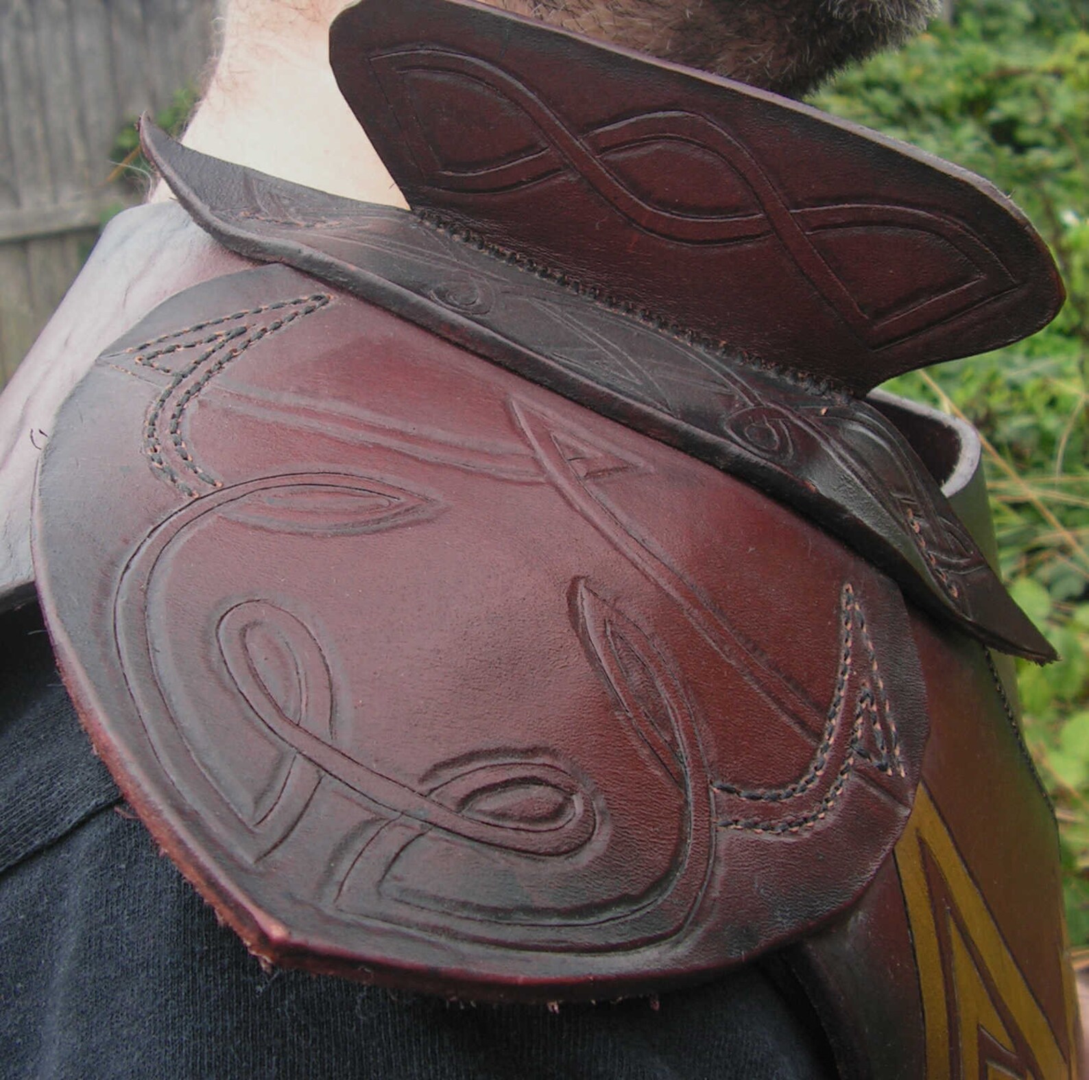 Handcrafted Leather Brown/red Breastplate Armour Dragon - Etsy
