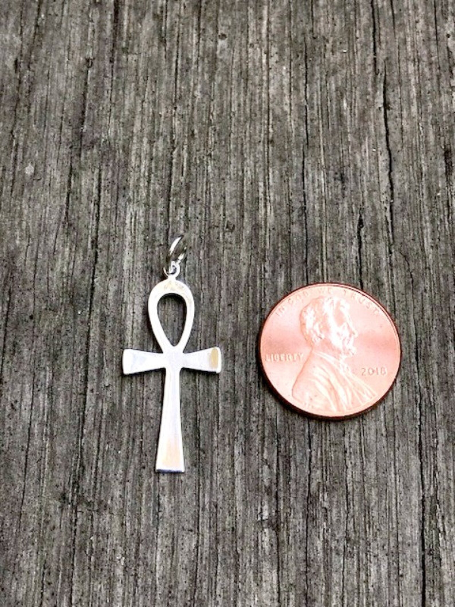 Solid .925 Sterling Silver 1 Inch Plain Ankh Ank Crux Ansata - Etsy
