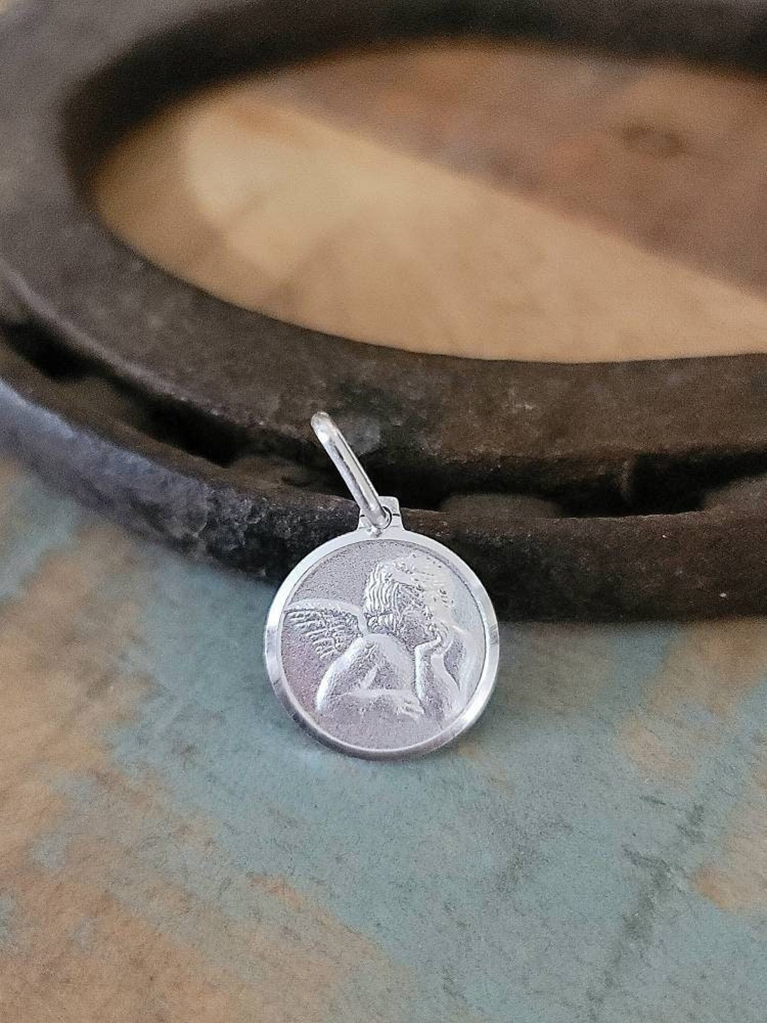 Sterling Silver Cherub Angel Charm: Raphael Memorial Charm - Etsy