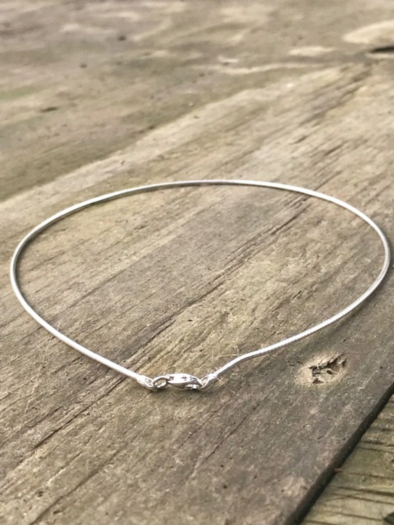 Omega Chain 925 Sterling Silver Necklace for Women Round - Etsy