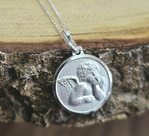Guardian angel necklace sterling silver store