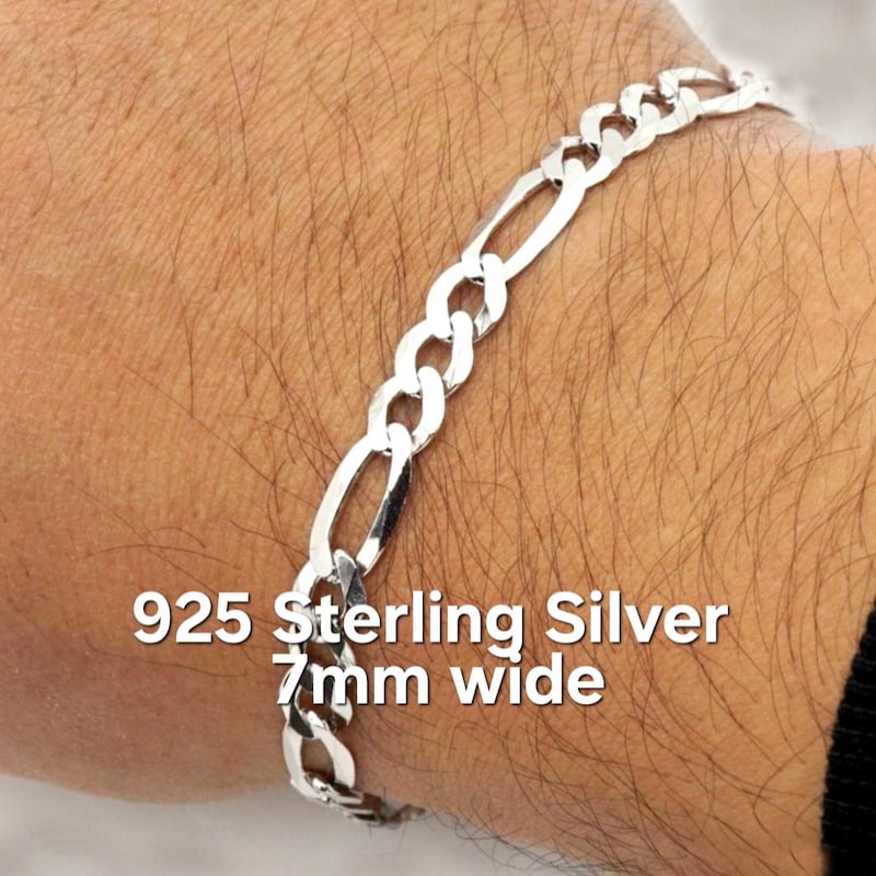 Double Figaro Bracelet - Etsy