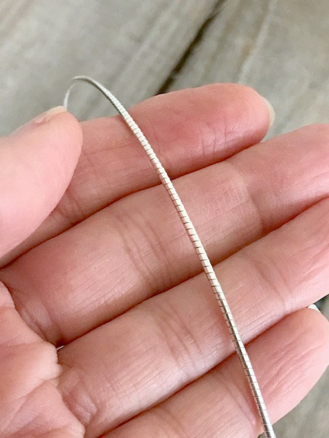 Sterling Silver Omega Chain: 20 Inch Choker Necklace - Etsy
