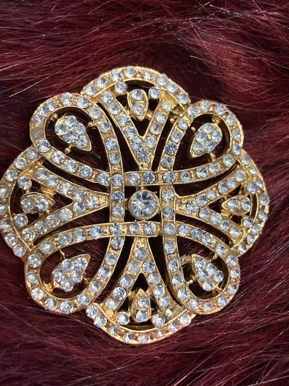 Vintage geometric brooch - Gem