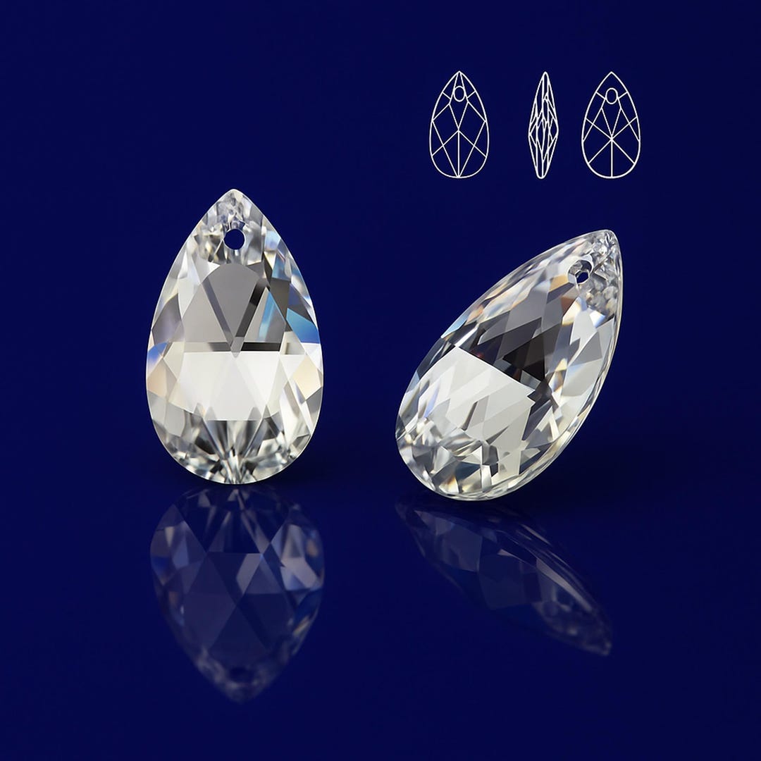 Pear-shaped 6106 22mm Crystals From Swarovski® Multi-color Options for ...