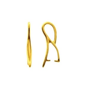 Sterling Silver, Gold, Rose Gold Pinch Bail Pendant Bail, Necklace Bail ...