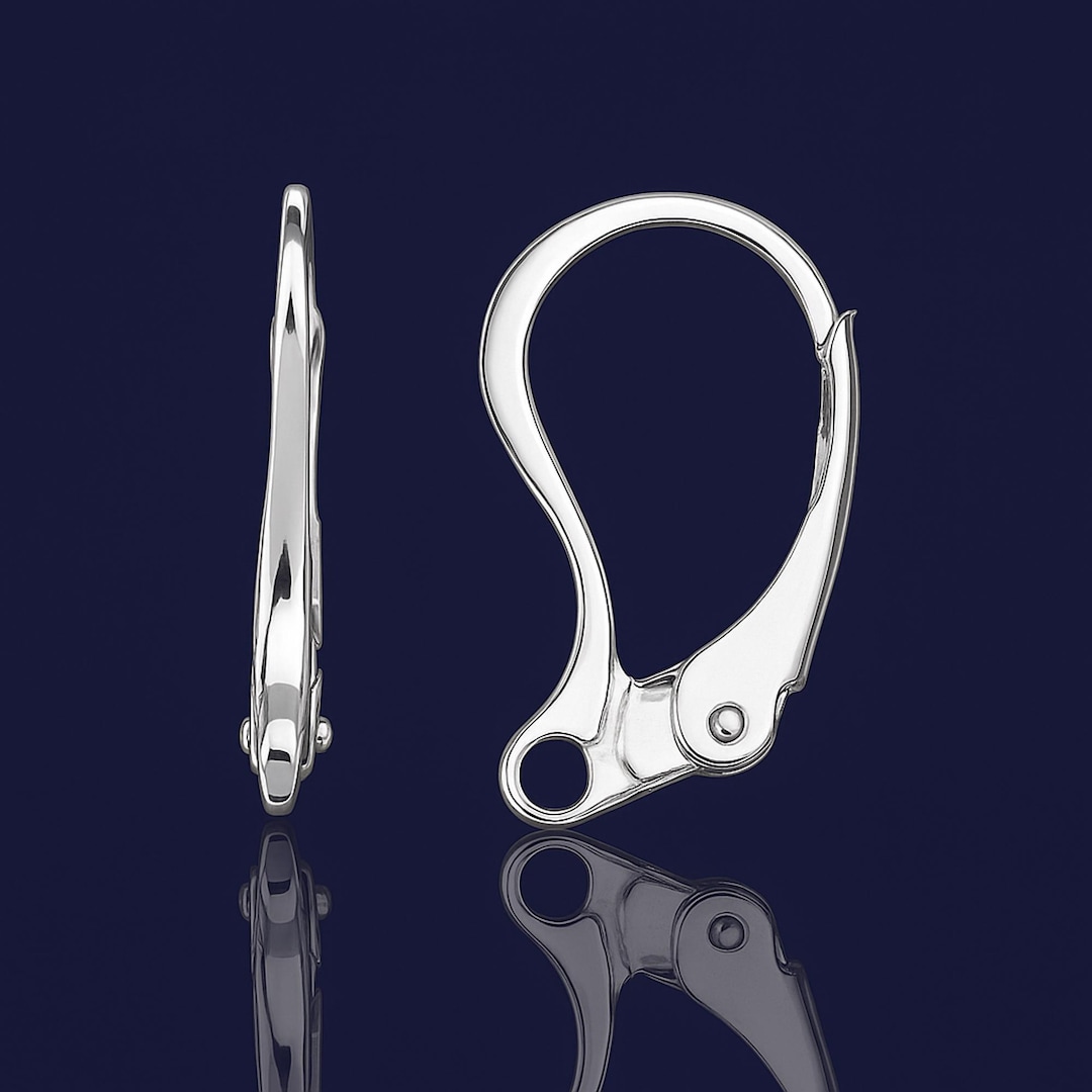Sterling Silver 925 Lever Back Ear Wires Earring Findings - Etsy