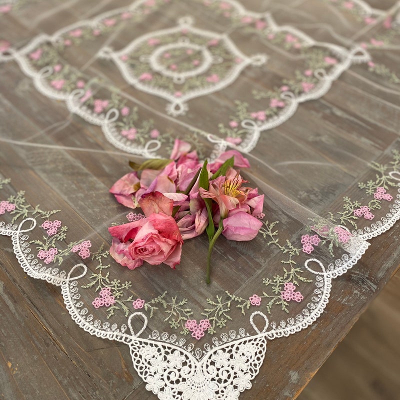 Lace Tablecloth - Etsy