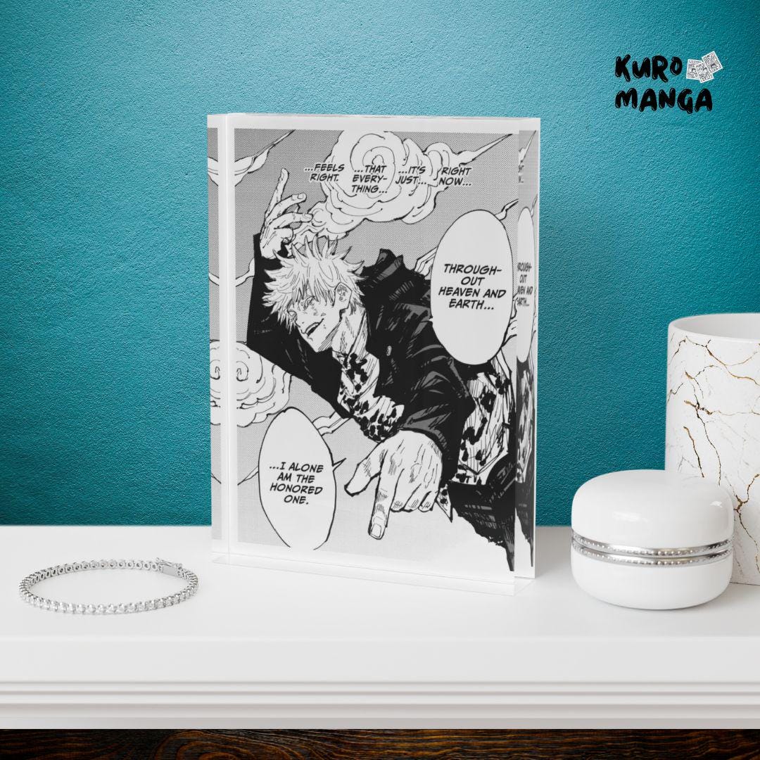 Jujutsu Kaisen Custom Acrylic Block Gojo, the Honored One Panel ...