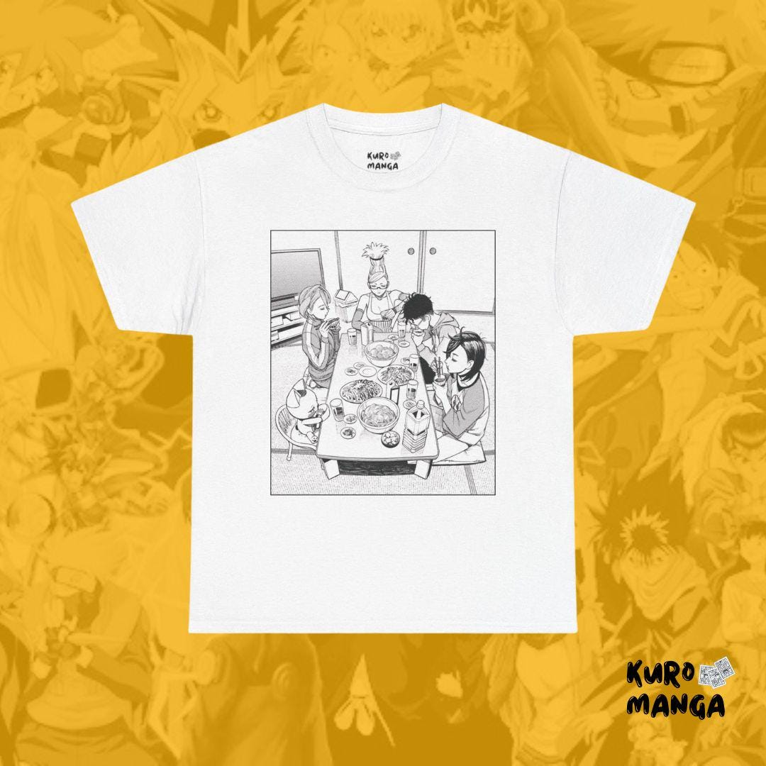 Dandadan Eating Soba Manga T-shirt Unisex Anime Graphic Tee Custom ...
