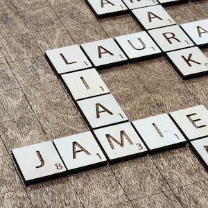 Custom Family Scrabble Tile Sign: Personalized Wood Board - Etsy