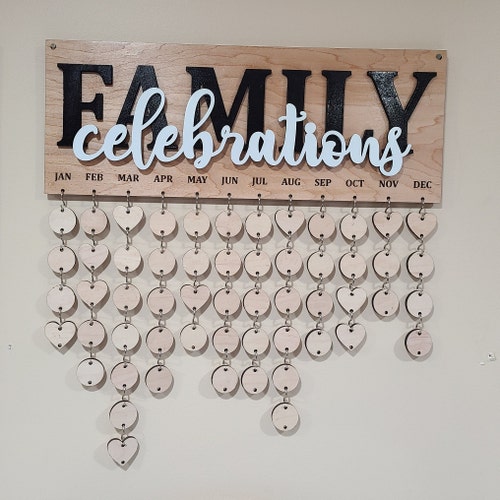 Family Celebrations Board - Etsy