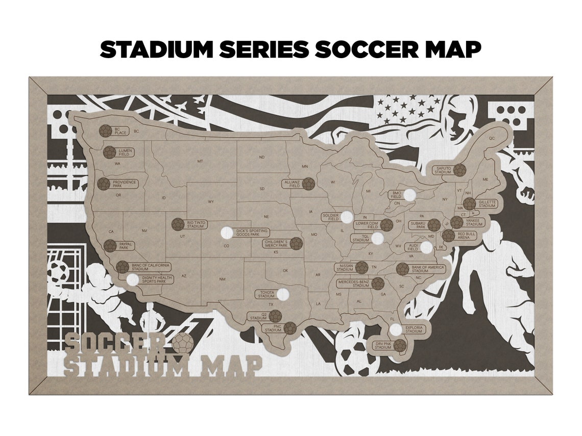 Custom Soccer Stadium Map Soccer Stadium Map Pro Soccer - Etsy