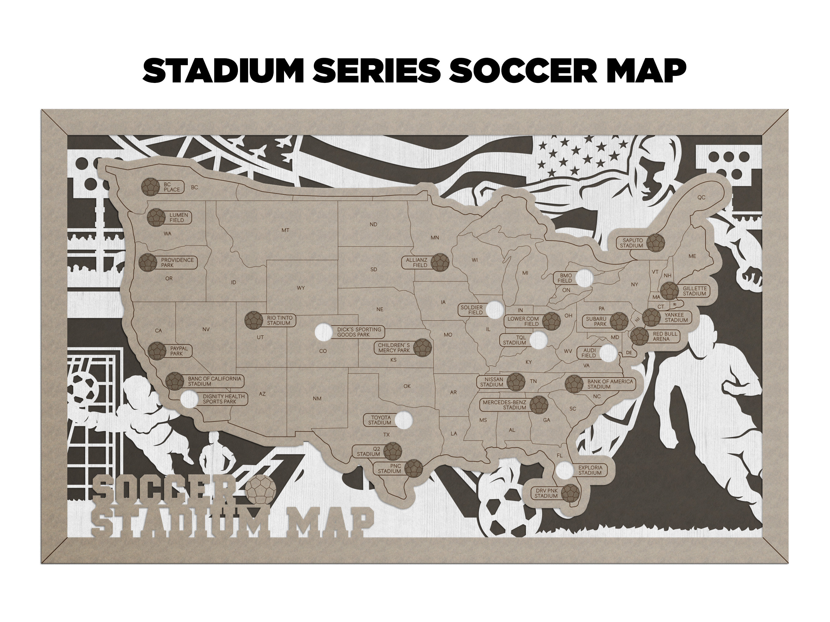 Custom Soccer Stadium Map Soccer Stadium Map Pro Soccer - Etsy