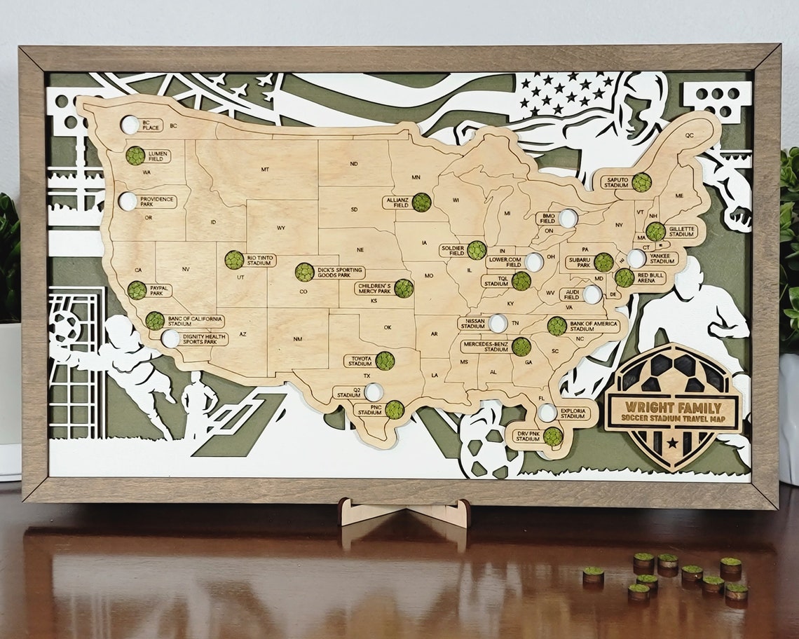 Custom Soccer Stadium Map Soccer Stadium Map Pro Soccer - Etsy