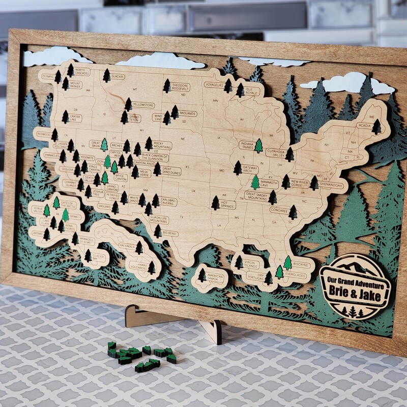 National park tracker gifts - Etsy.de