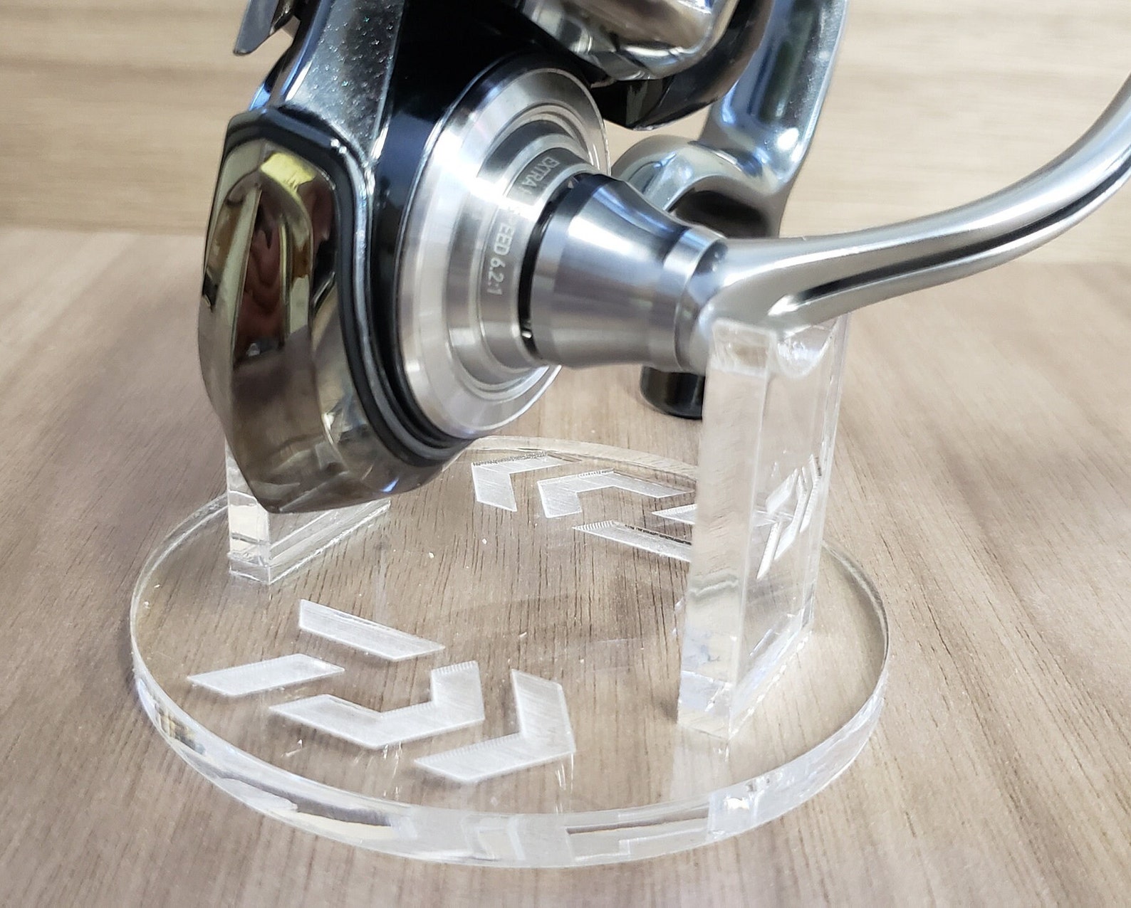 Clear Acrylic Fishing Reel Display Stand: Custom Engraved Option - Etsy