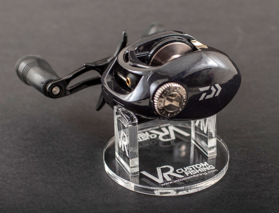 Clear Acrylic Fishing Reel Display Stand: Custom Engraved Option - Etsy