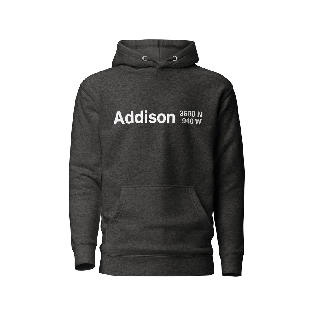 Chicago Cubs Hoodie Addison 3600N 940W Wrigley Field Address CTA Red ...