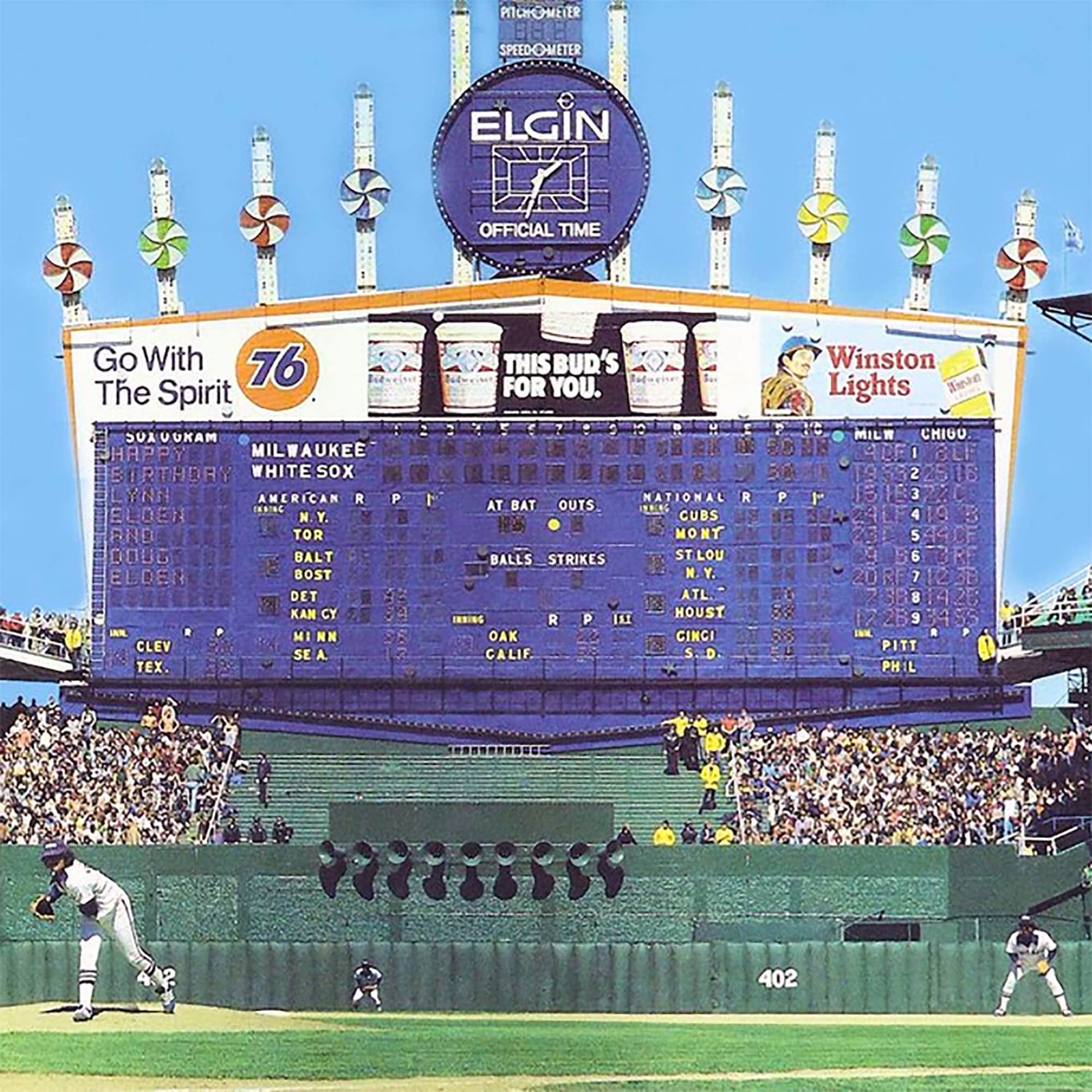Comiskey Park Scoreboard Birthday Messages