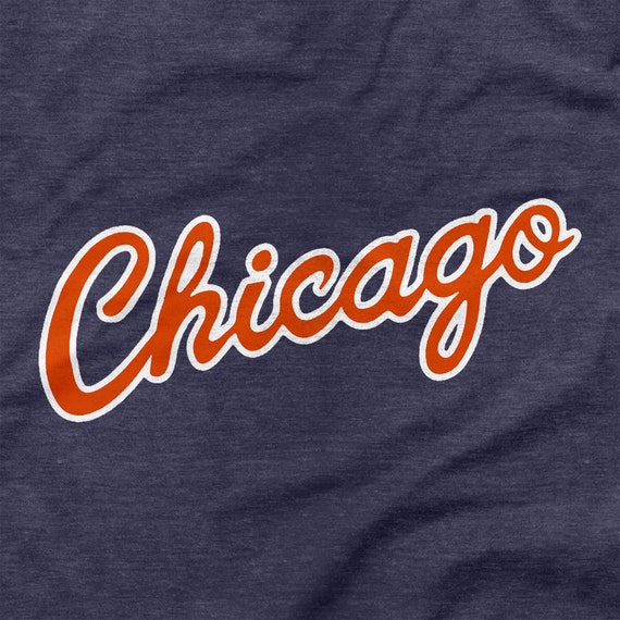 Cursive Chicago Shirt Bears Colors City Script Wordmark Logo - Etsy