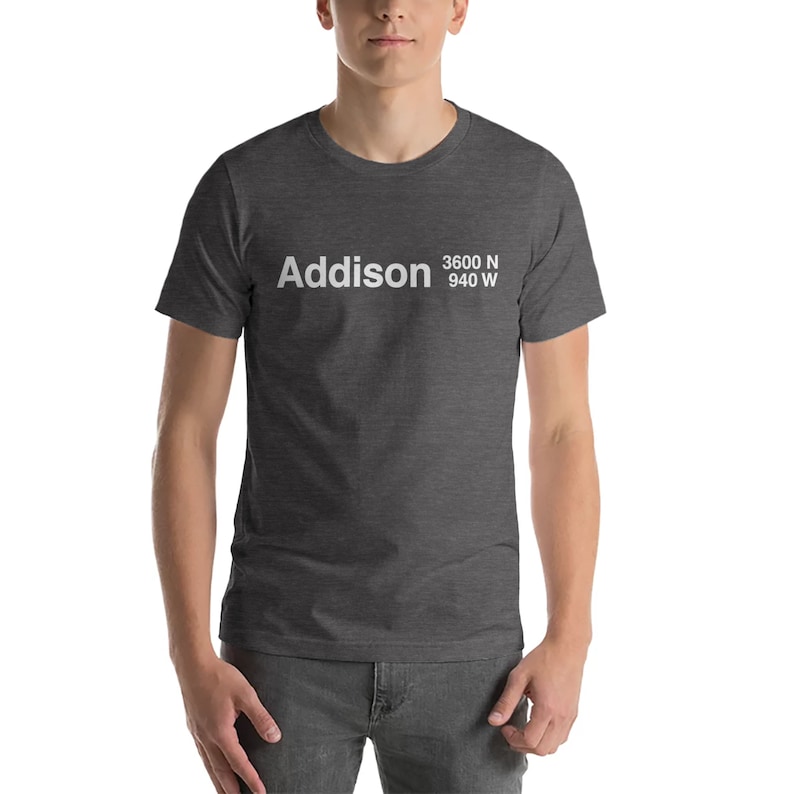 Chicago Cubs Shirt Addison 3600N 940W Sign Wrigley Field Address CTA ...