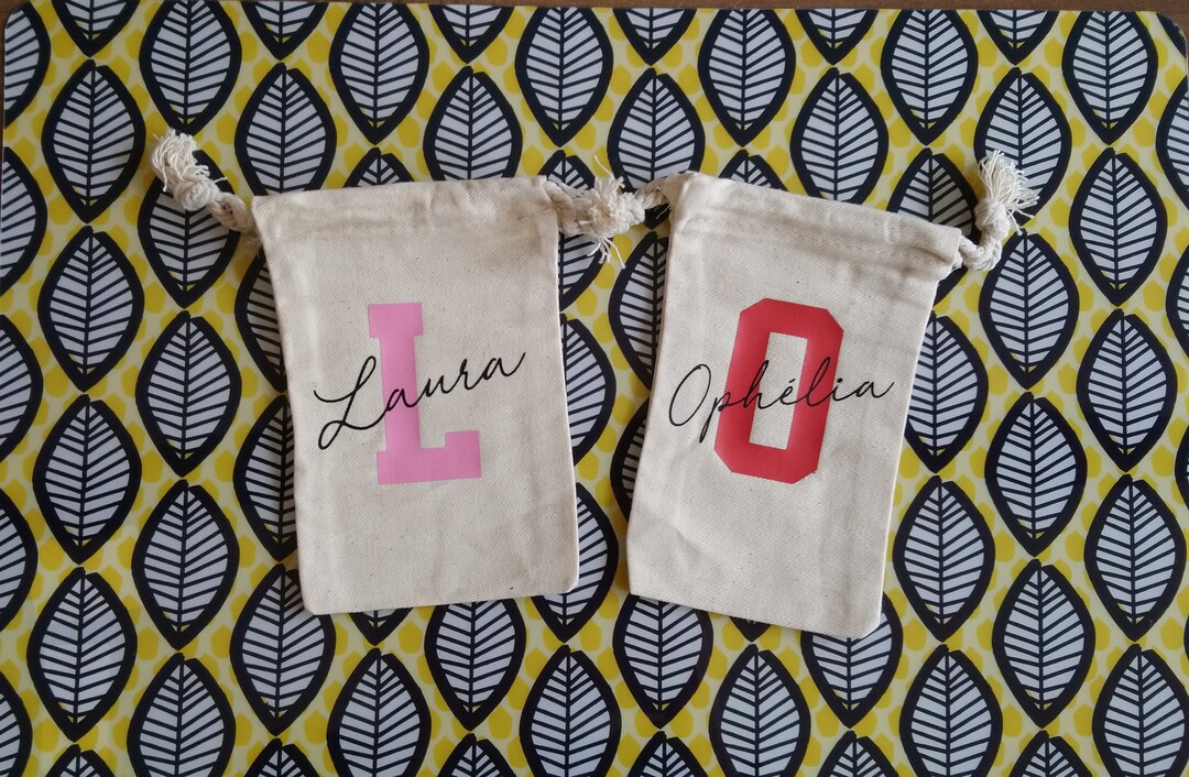 Initial Personalized Pouch and First Name Kit Pouch - Etsy