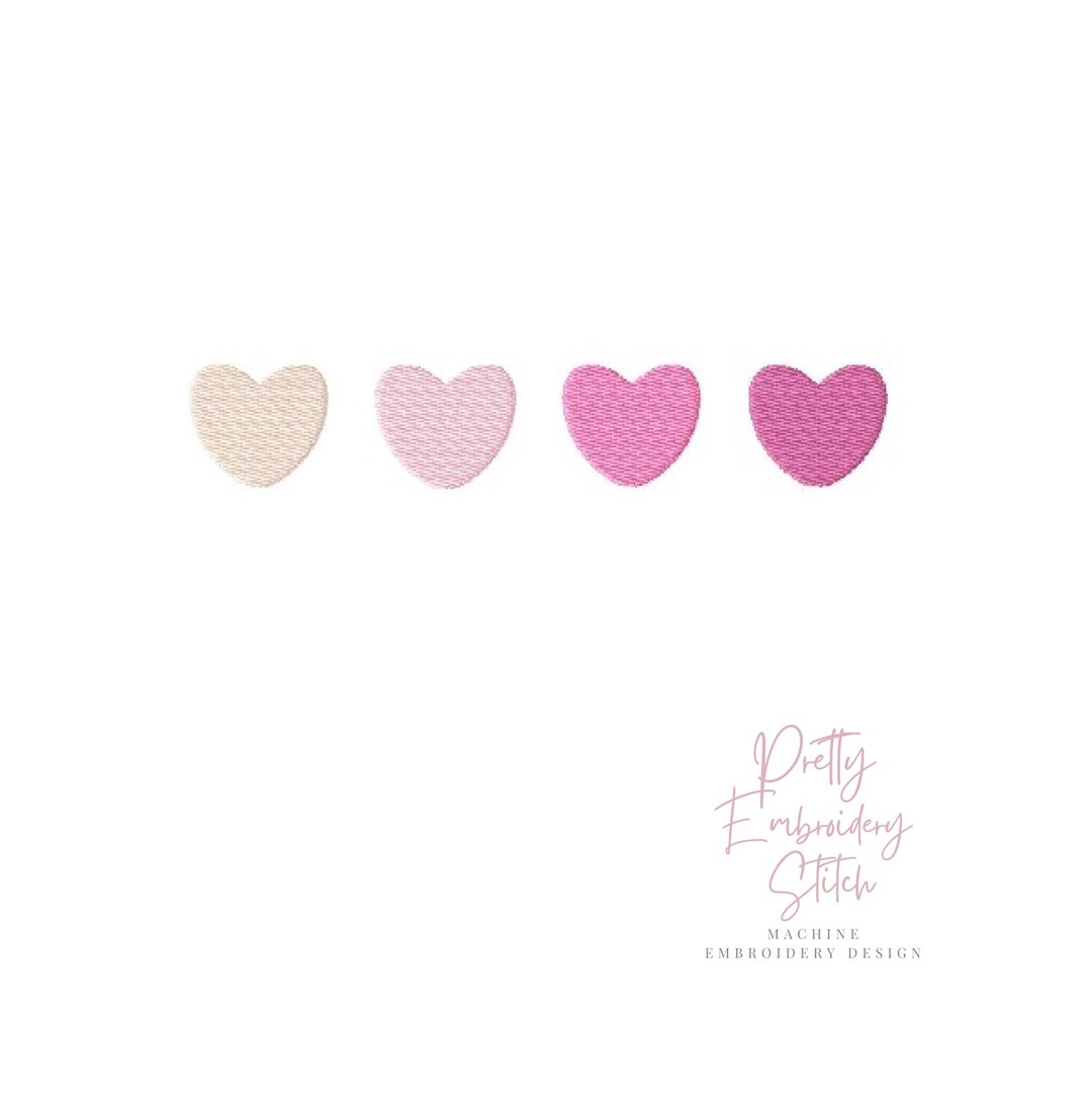 Hearts Embroidery Design 6 Sizes 8 Formats Dst Exp Hus Jef Pes Vip Vp3 ...