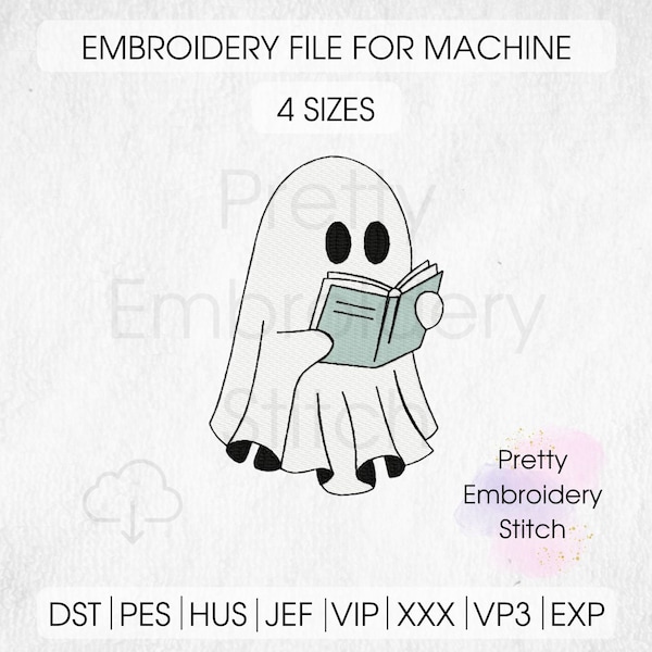 Reading Embroidery Design - Etsy