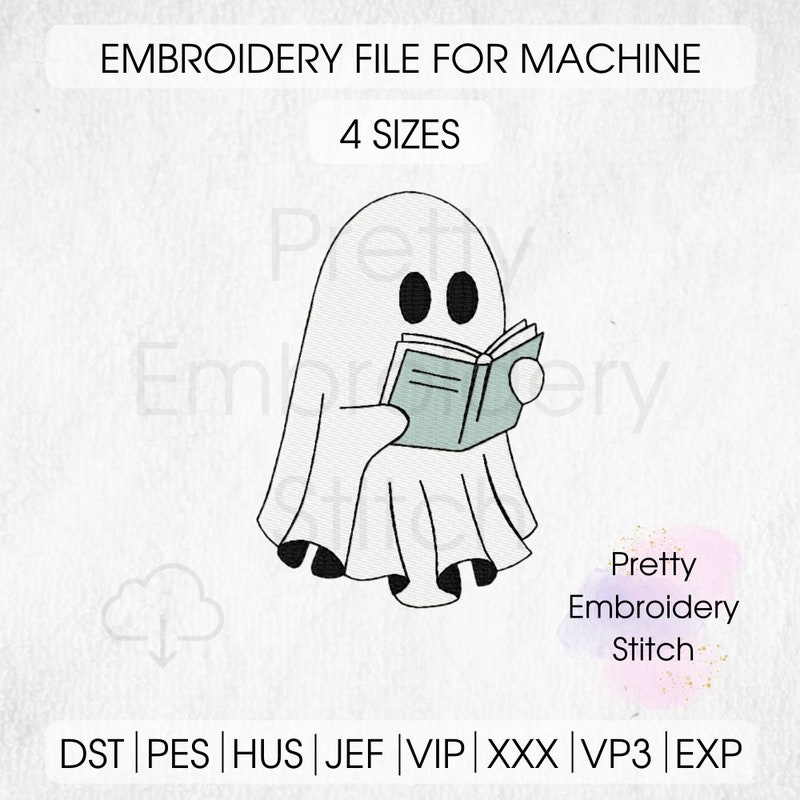 Reading Embroidery Design - Etsy