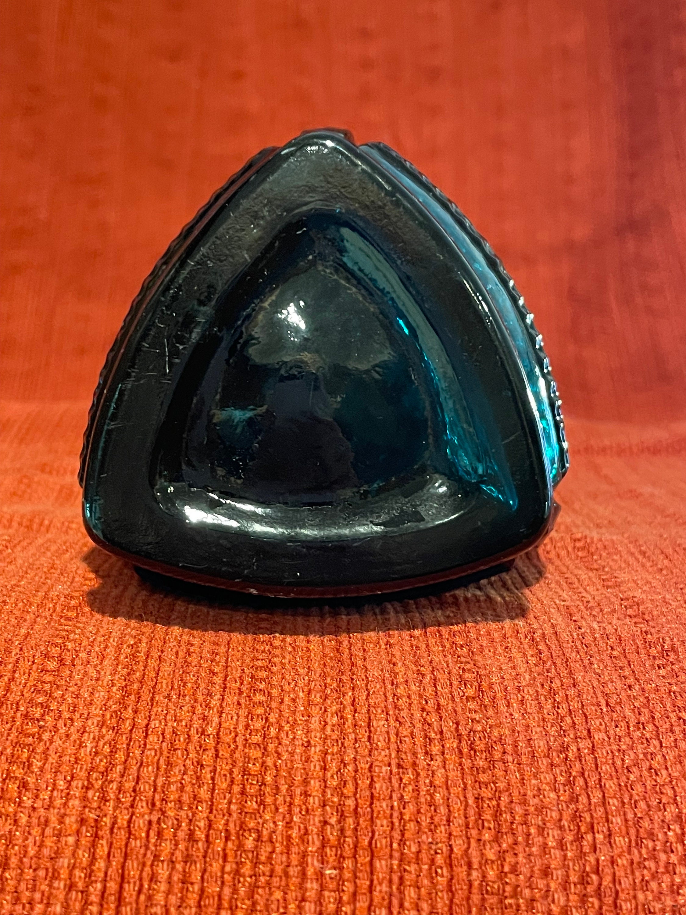 Mid-century Aqua-blue Rossini Glass Decanter or Vase Over 12 Inches ...