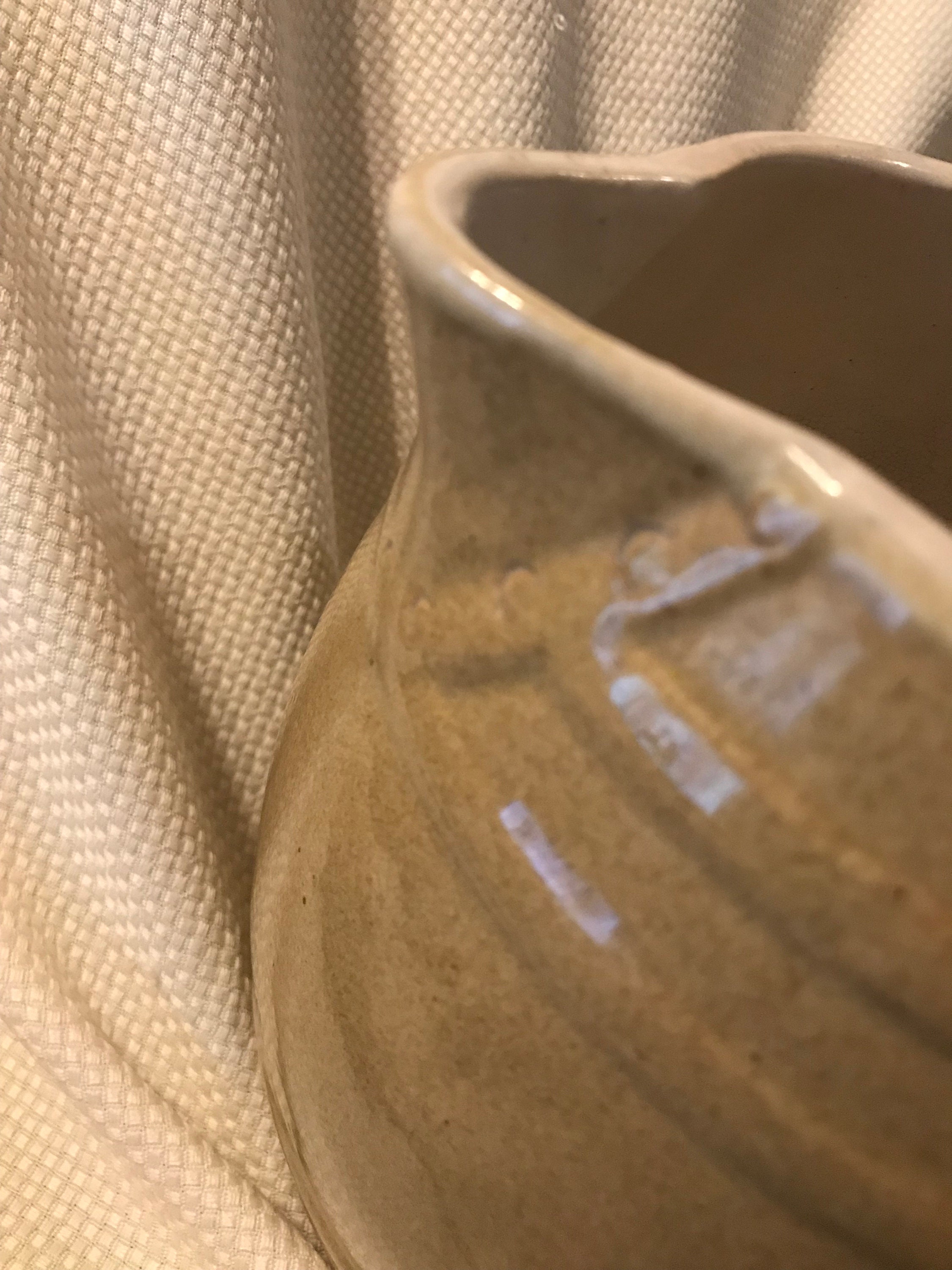 Vintage UHL Pottery Co. Stoneware Barrel Pitcher - Etsy