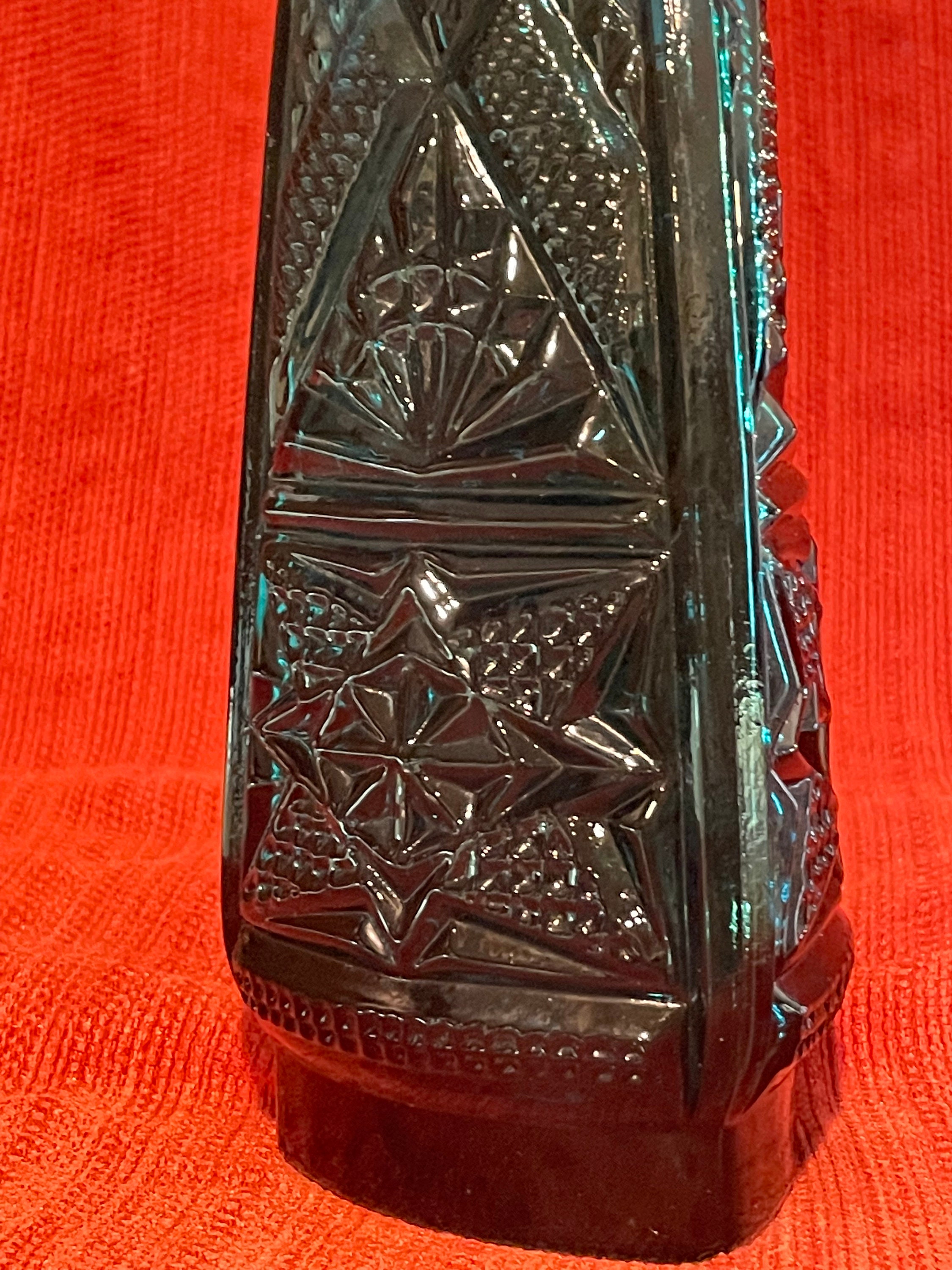 Mid-century Aqua-blue Rossini Glass Decanter or Vase Over 12 Inches ...