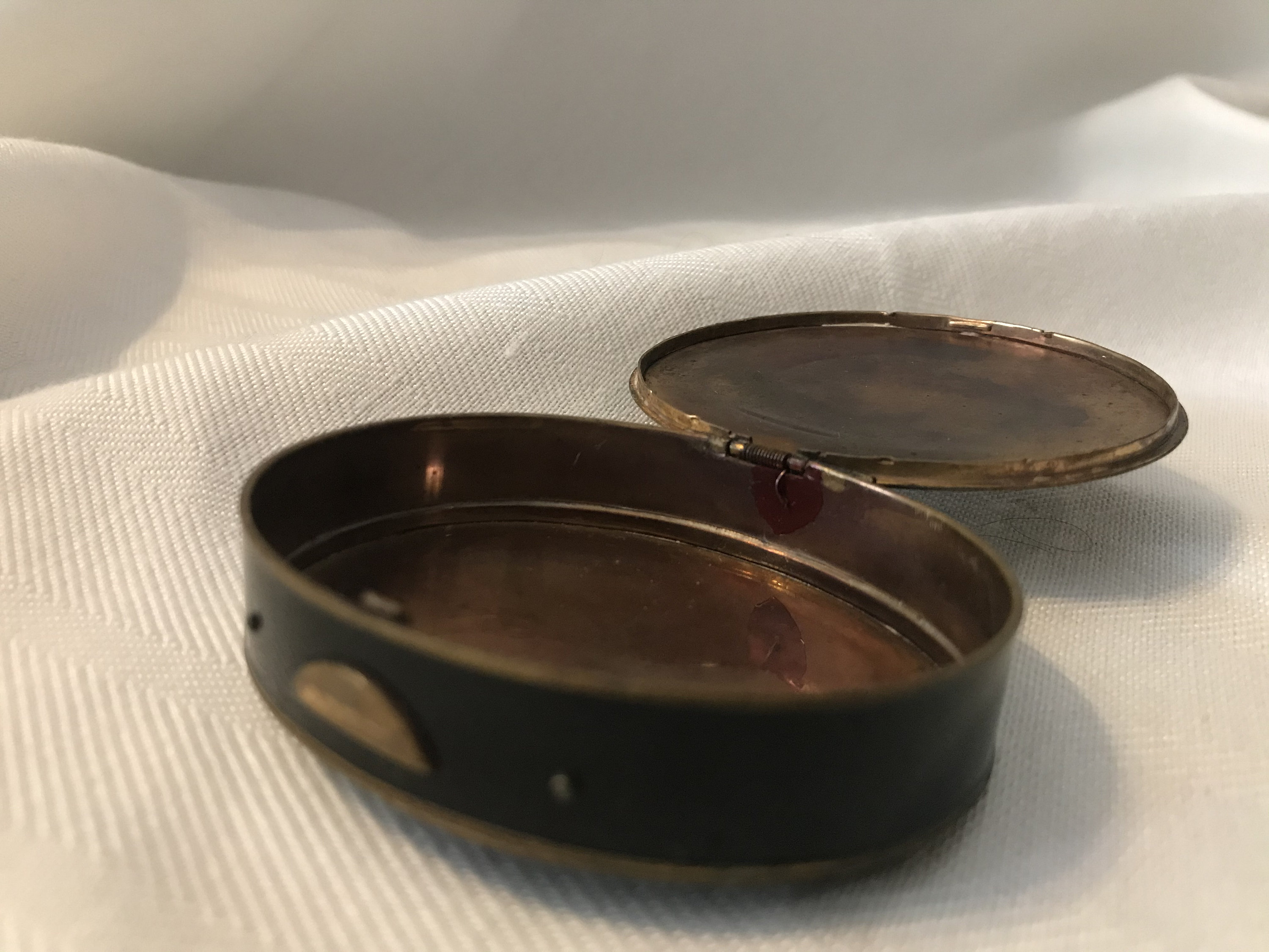 VINTAGE Enamel and Metal Floral Compact - Etsy