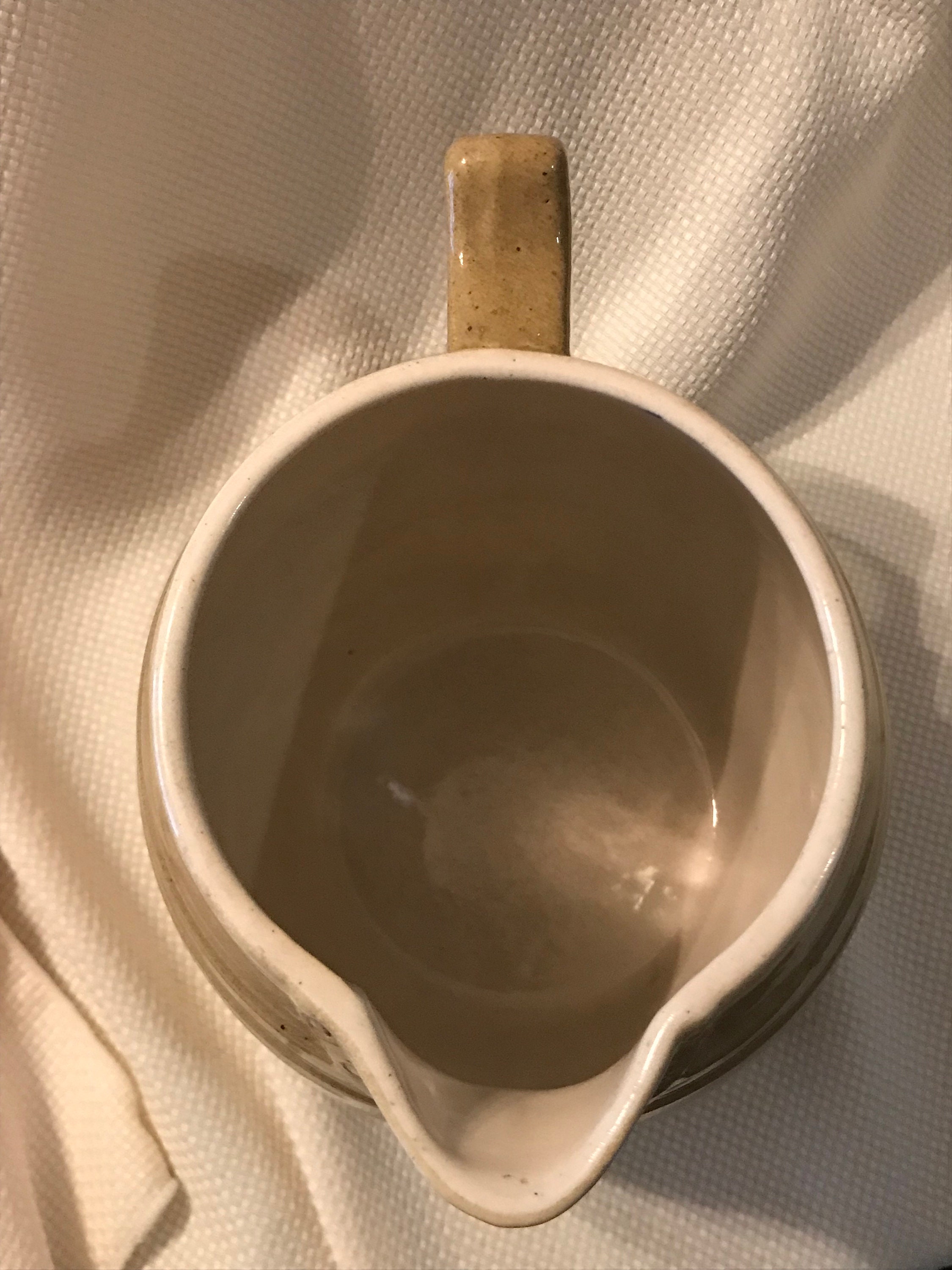 Vintage UHL Pottery Co. Stoneware Barrel Pitcher - Etsy