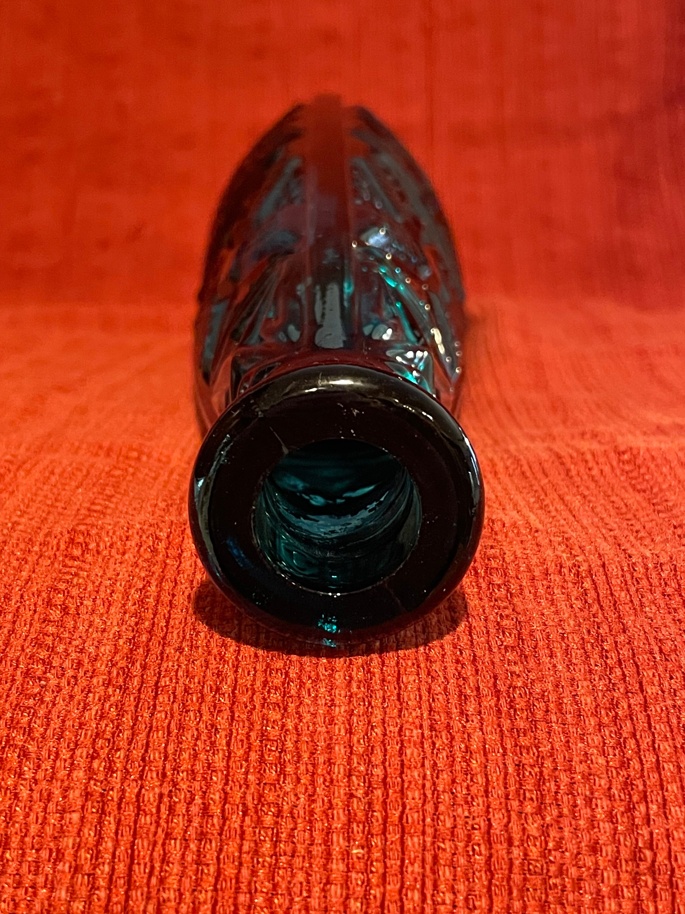 Mid-century Aqua-blue Rossini Glass Decanter or Vase Over 12 Inches ...