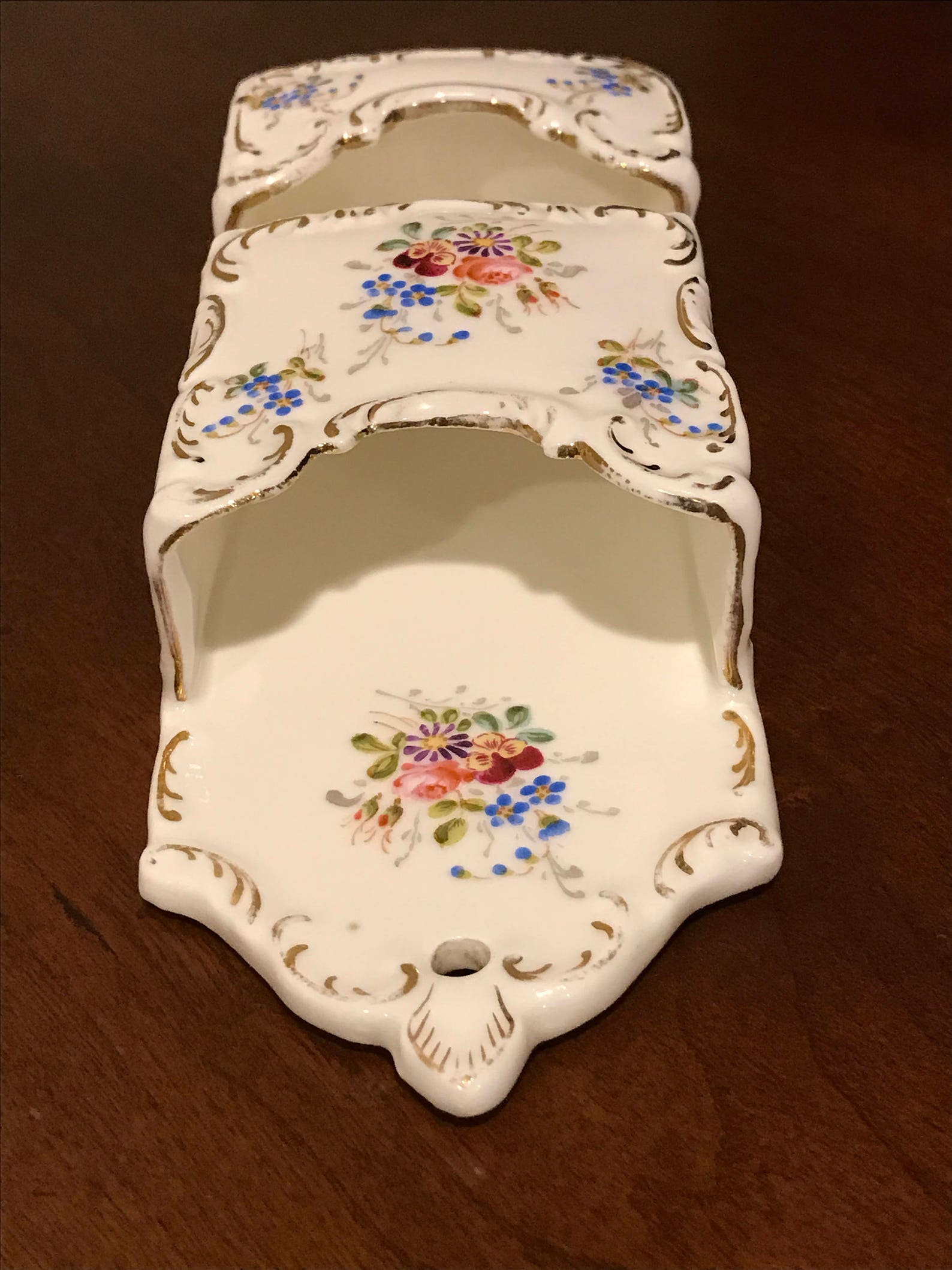 Vintage Gerbruder Heubach Schutz Marke DEP Porcelain Wall Mount Match ...