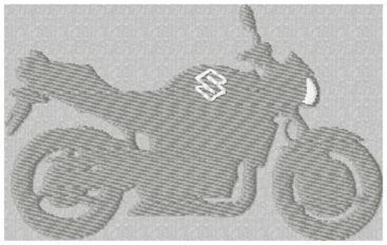 Silhouette Bandit 600 Suzuki Embroidery Design Embroidery - Etsy