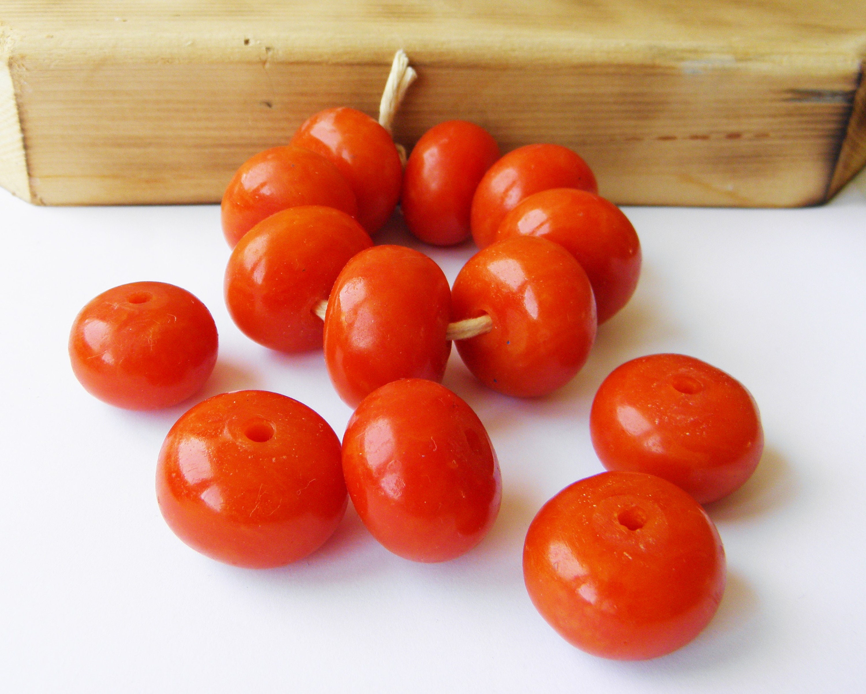 Jewelry Making & Beading Jewelry & Beauty roundel mandarin 8 resin ...