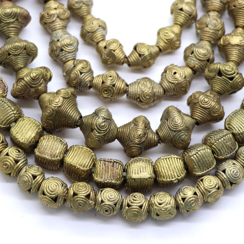 African Brass Beads - Etsy