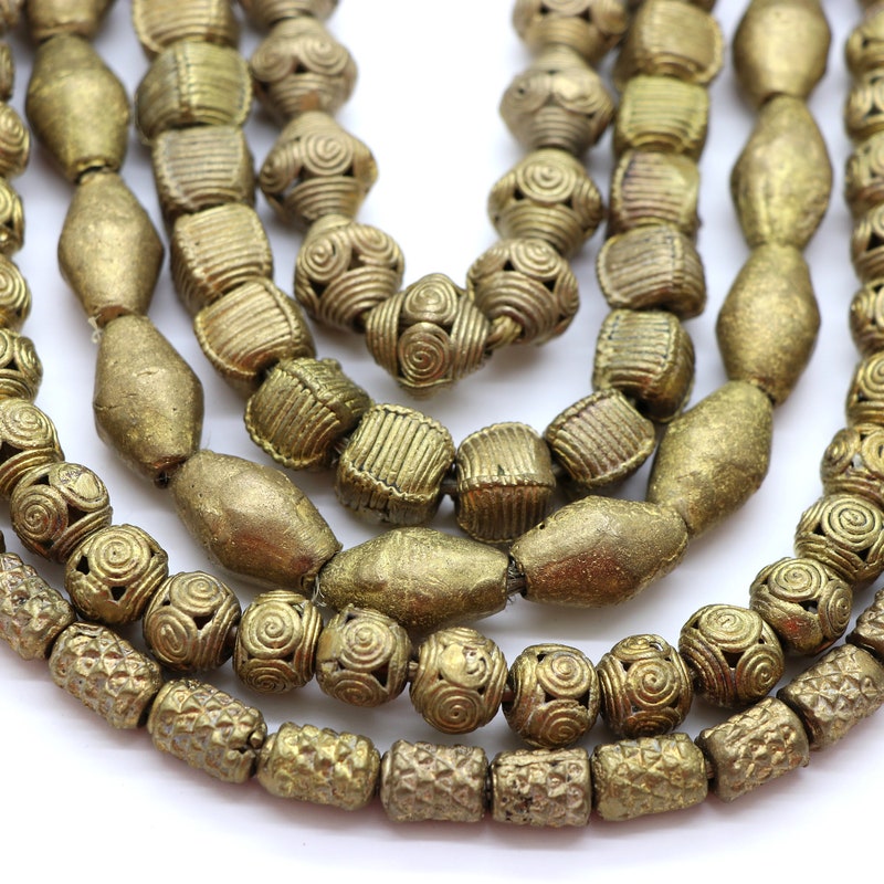 African Brass Beads - Etsy