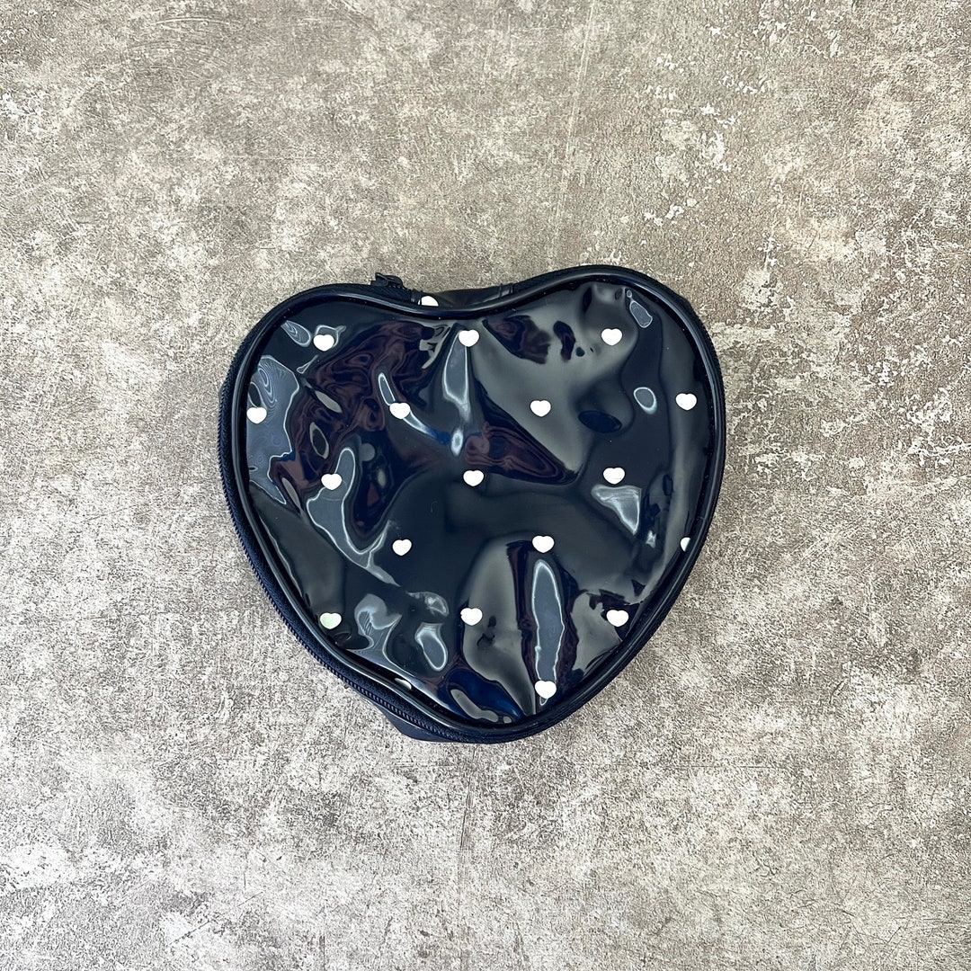 Vintage Avon Heart Makeup Bag, 1990s Small Make-up Pouch, Zippered PVC ...