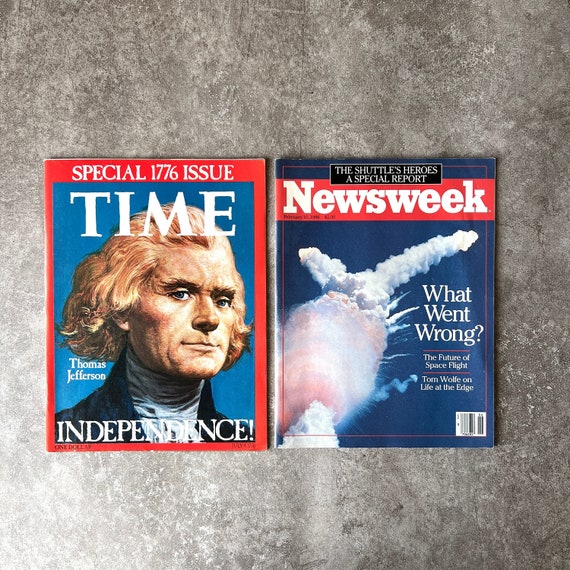 Time and Newsweek Magazines Lot of 2 Vintage 1976 1986 - Etsy