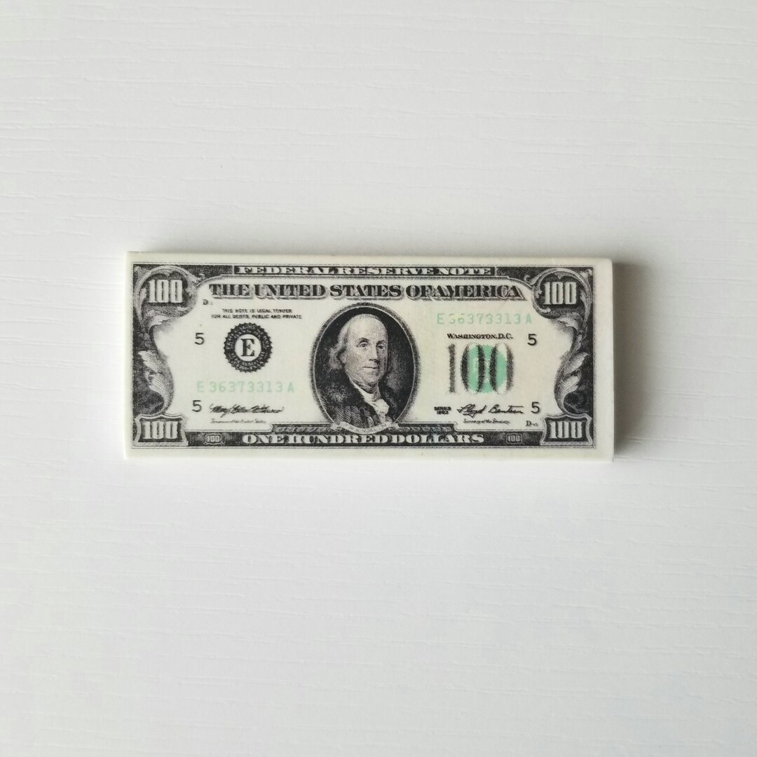 Hundred Dollar Bill Eraser, Vintage, Large Bank Note USD Novelty School ...