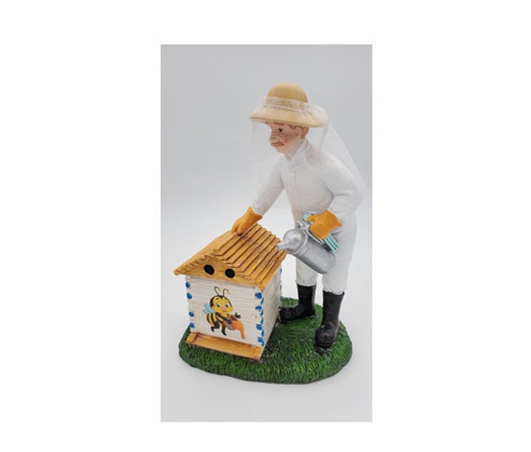Happy Beekeeper Figurine Ready to Check Hives Free USA Shipping - Etsy